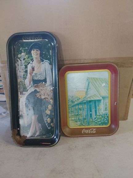 LOT OF 2 COCA-COLA TRAYS - Kaufman Realty & Auctions