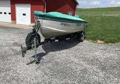16’ Sylvan Super Snapper boat, trailer, clean title on boat and motor, Johnson 25HP motor, works ...