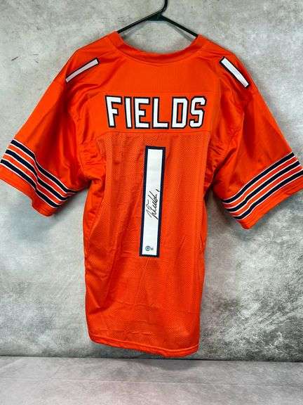 Justin Fields signed jersey Beckett cert - Kaufman Realty & Auctions