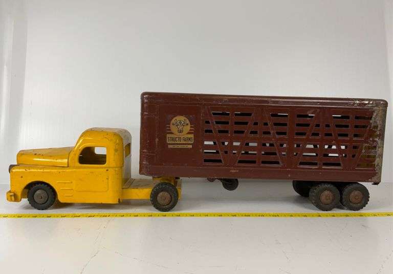 Structo Toys Structo Farms Cattle Hauler Truck and Trailer - Kaufman ...