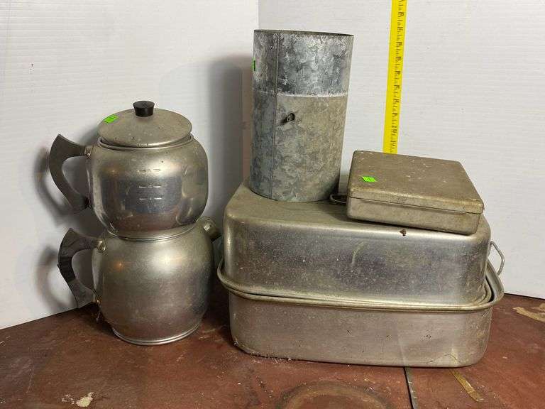 Metal Box, Chimney Flue Shutter, Cooker and Teapot - Kaufman Realty ...