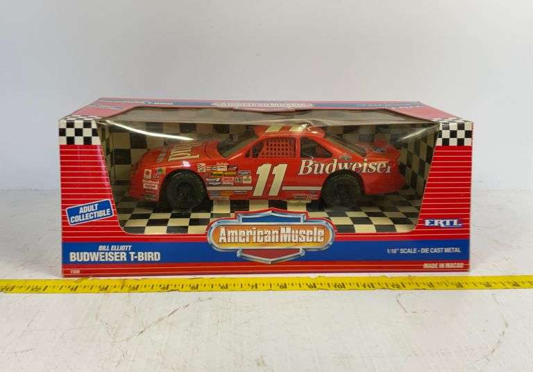 American Muscle Bill Elliot Budweiser T-Bird Scale Model Car - Kaufman ...