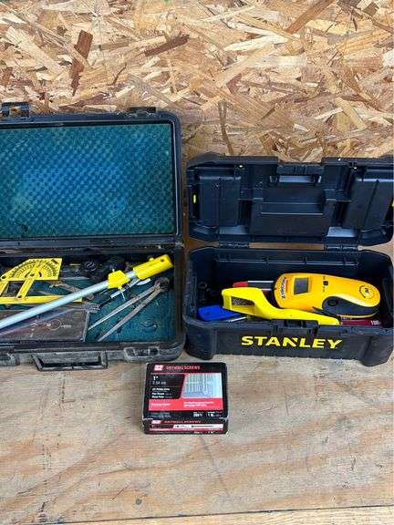 Stanley tool boxes with random tools and drywall screws - Kaufman ...