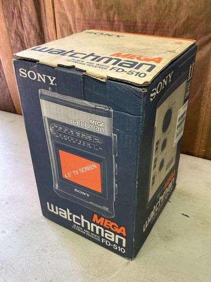 Sony mega watchman FD-510 Black and white TV- FM/am receiver - Kaufman ...