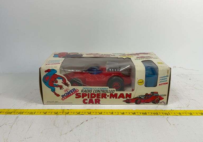 Powe Command Radio Comtrolled Spider Man Car - Kaufman Realty & Auctions