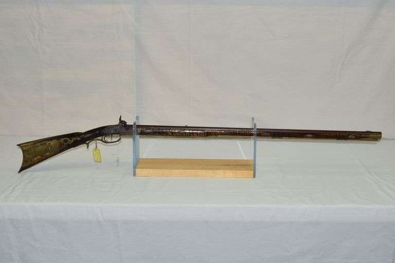 Abram W Beard Full stock percussion muzzleloader Cal Aprox. .36 38”/.85 ...