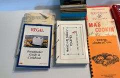 Assortment of Recipe Books and File Box of Recipes - Kaufman Realty ...