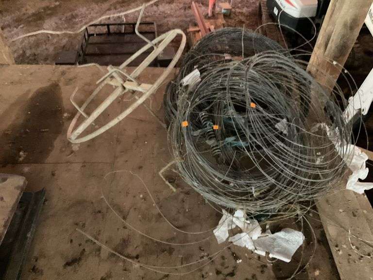 Wire/Barbed Wire Fencing & Spool - Kaufman Realty & Auctions