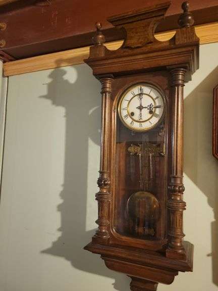 Non-Plus-Ultra 30 day wall clock/ 33” - Kaufman Realty & Auctions