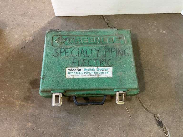 Greenlee 7806SB Quick Draw Hydraulic Punch Driver Set - Kaufman Realty ...