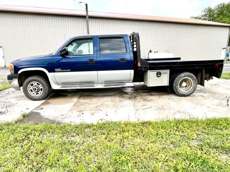 2002 GMC Sierra, Custom Flatbed 2500 3/4 Ton VIN#1GTHK231X2F145897 ...