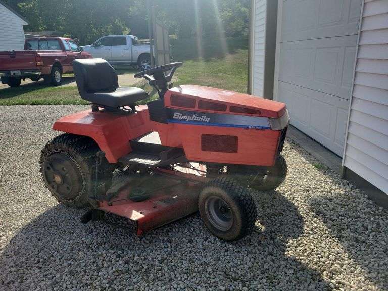 Simplicity Landlord mower, 50''deck/ runs good/ showing 910 hrs ...