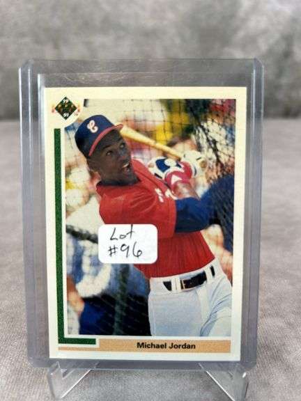 1991 Upper Deck Michael Jordan First Baseball Card NM-Mint SP1 Iconic ...