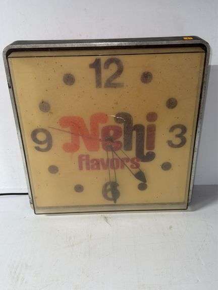 Nehi Flavors Electric Clock - Kaufman Realty & Auctions