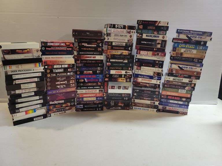 Large lot of VHS tapes - Kaufman Realty & Auctions