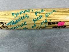 Ripken game-used bat signed by Billy Ripken, Louisville Slugger ...