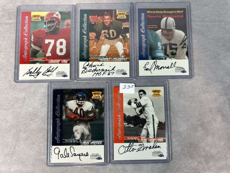 5- Sports Illustrated Autograph Collection w/ Otto Graham - Kaufman ...