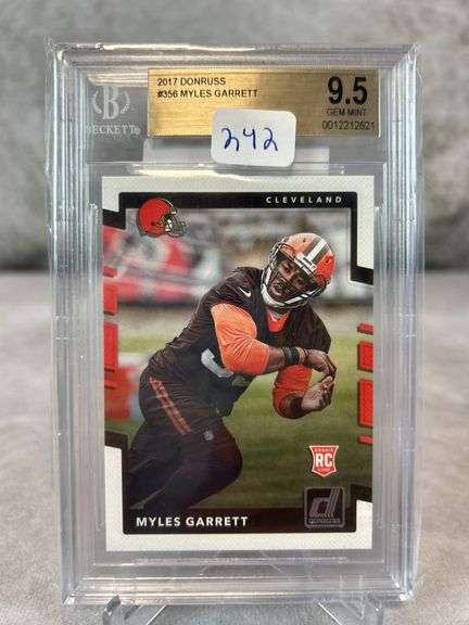 Myles Garrett Rookie Card 2017 Donruss #356 BGS 9.5 - Kaufman Realty ...
