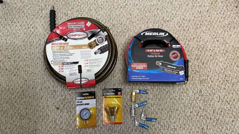 Merlin 50’ Air Hose, Simpson 50’ Air Hose, Air Hose Fittings - Kaufman ...