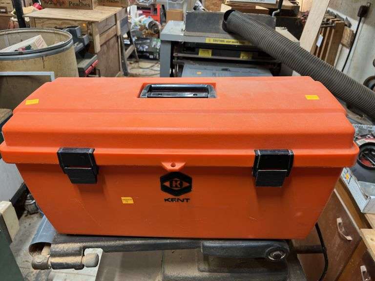 Kent Tool Box w/ misc. Electric Supplies - Kaufman Realty & Auctions