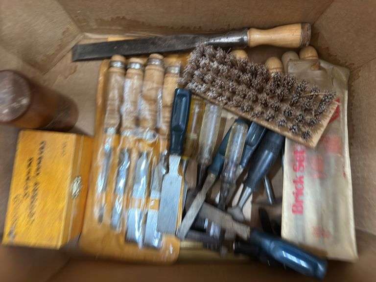 Wood Chisels, Brush, Stamp Letters/Numbers, and other misc. - Kaufman ...