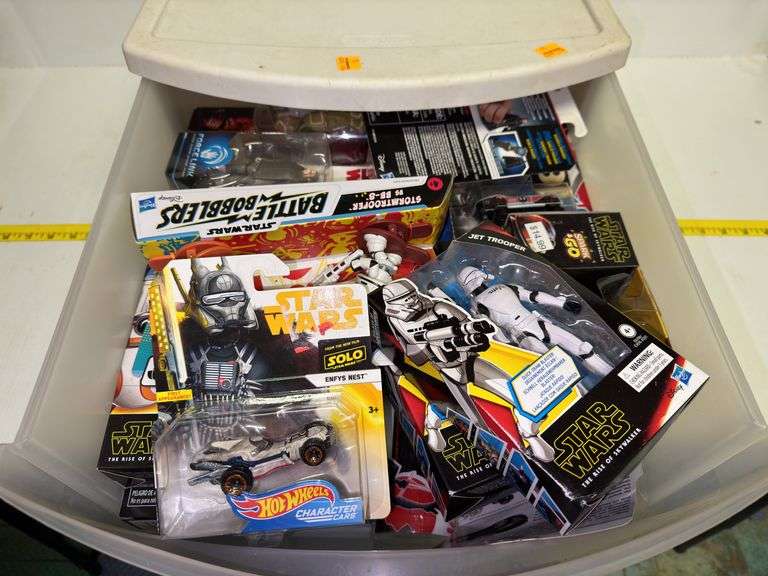 Plastic Storage Drawer Full of Star Wars Action Figures - Kaufman ...