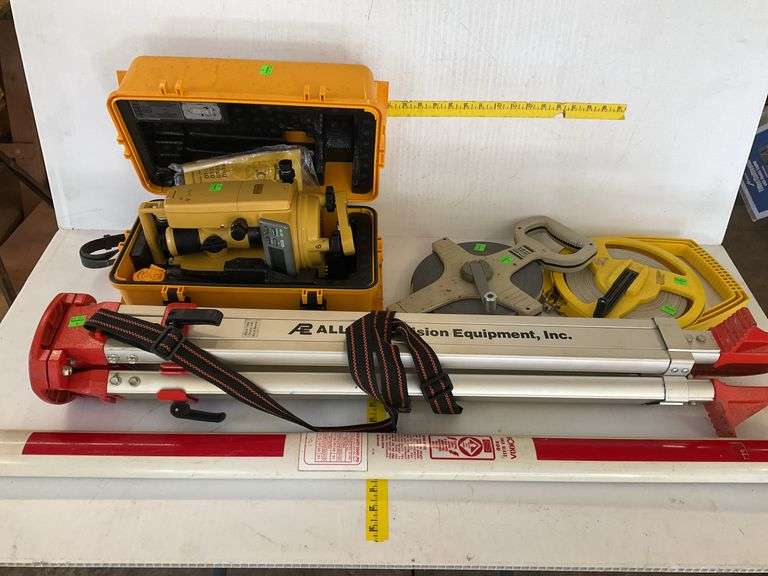 DT-104 Topcon Digital Theodolite Transit , Allen Precision Tripod ...