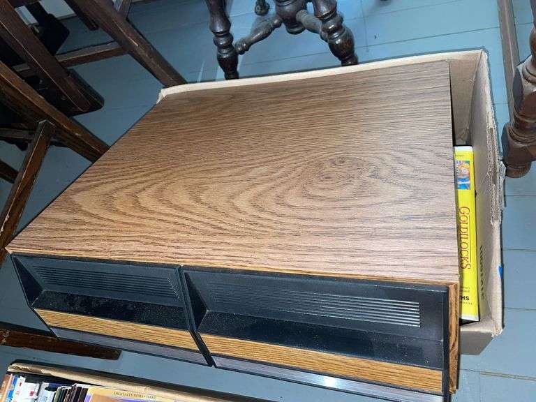 VARIOUS VHS TAPES & STORAGE DRAWERS - Kaufman Realty & Auctions