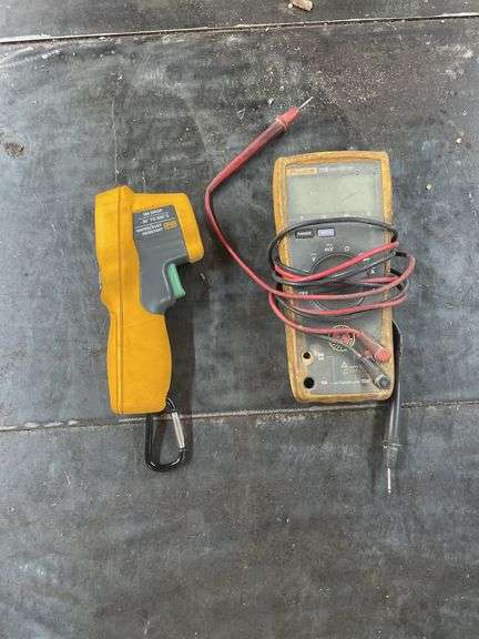 Fluke IR Thermometer and Fluke Multimeter - Kaufman Realty & Auctions