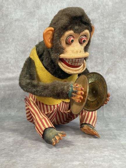 VINTAGE TOY MONKEY WITH CYMBALS - Kaufman Realty & Auctions