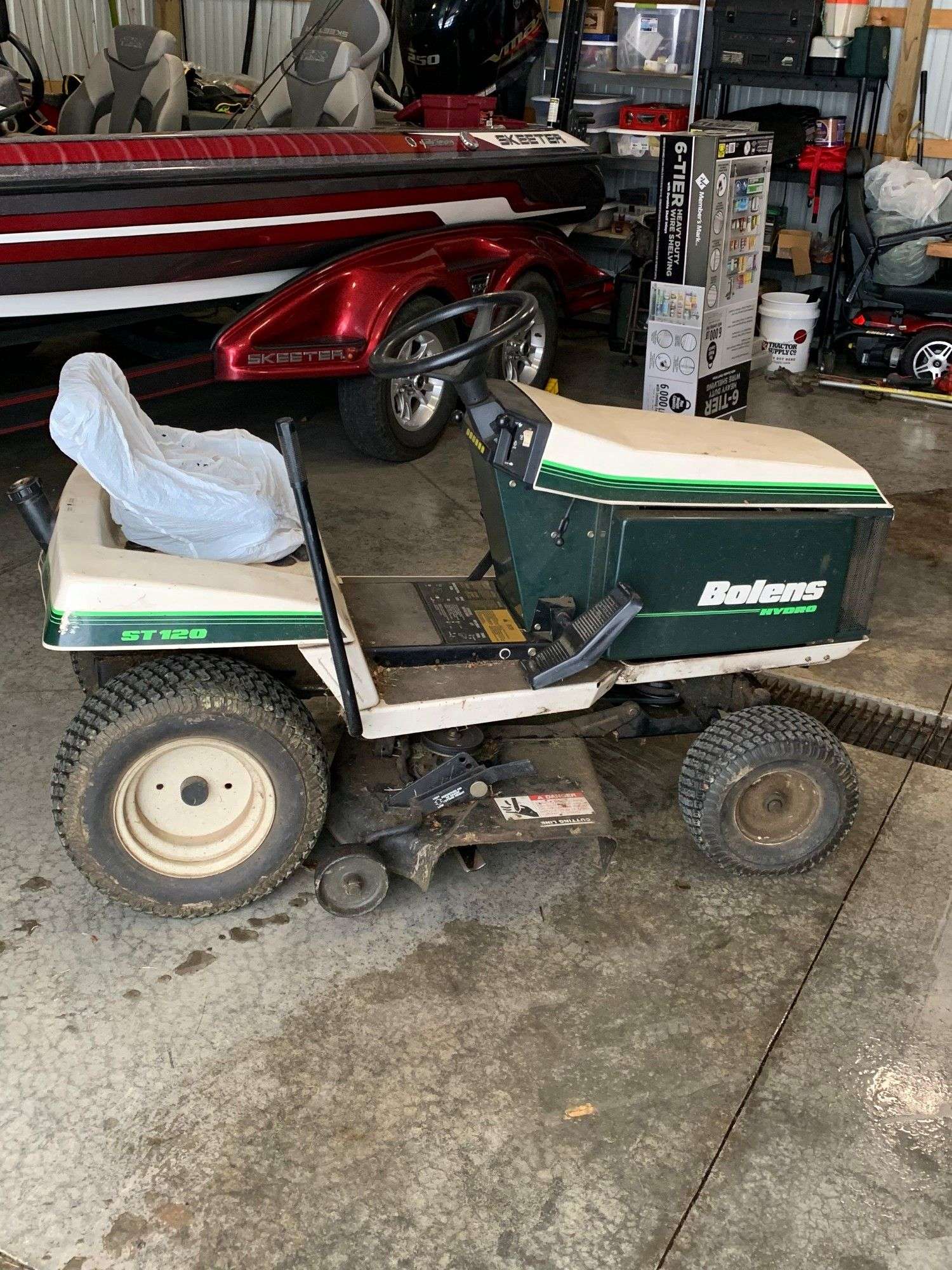 Bolens 12 HP, 36" Cut Riding Lawn Mower - Kaufman Realty & Auctions