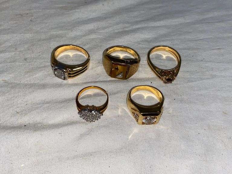 5Rings Marked 14K.T.G.H.E - Kaufman Realty & Auctions