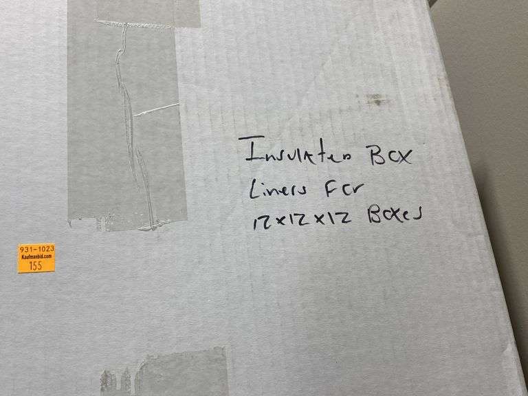 Insulated Box Liners - Kaufman Realty & Auctions