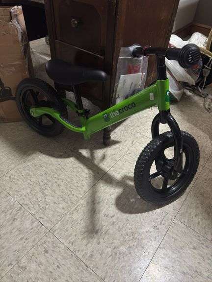 2 bicycle parking rack & the croco kids bike ( new) - Kaufman Realty ...