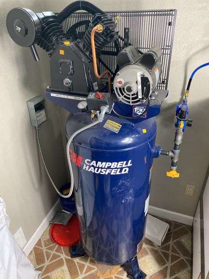 Campbell Hausfeld 60 Gallon Air Compressor - Kaufman Realty & Auctions