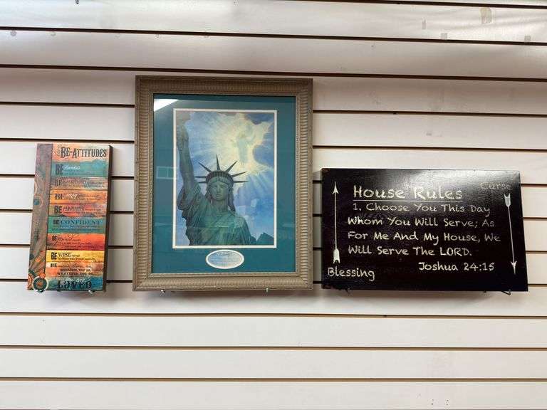 (1) The Master Peace Collection Wall Art and (2) misc. Wall Art ...