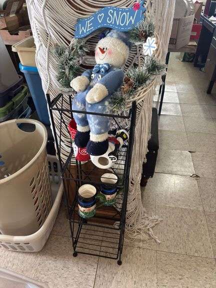 Rod Iron Stand 36” High - Kaufman Realty & Auctions