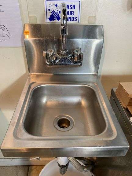 Stainless Hand Sink - Kaufman Realty & Auctions