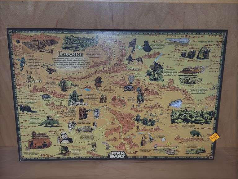 Star Wars Tatooine Map - Kaufman Realty & Auctions