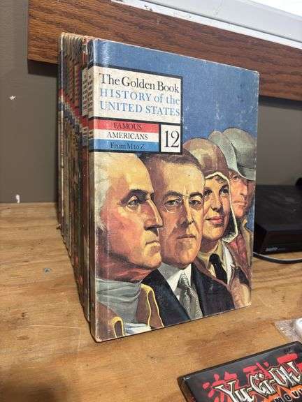 12 Golden Book History book set - Kaufman Realty & Auctions