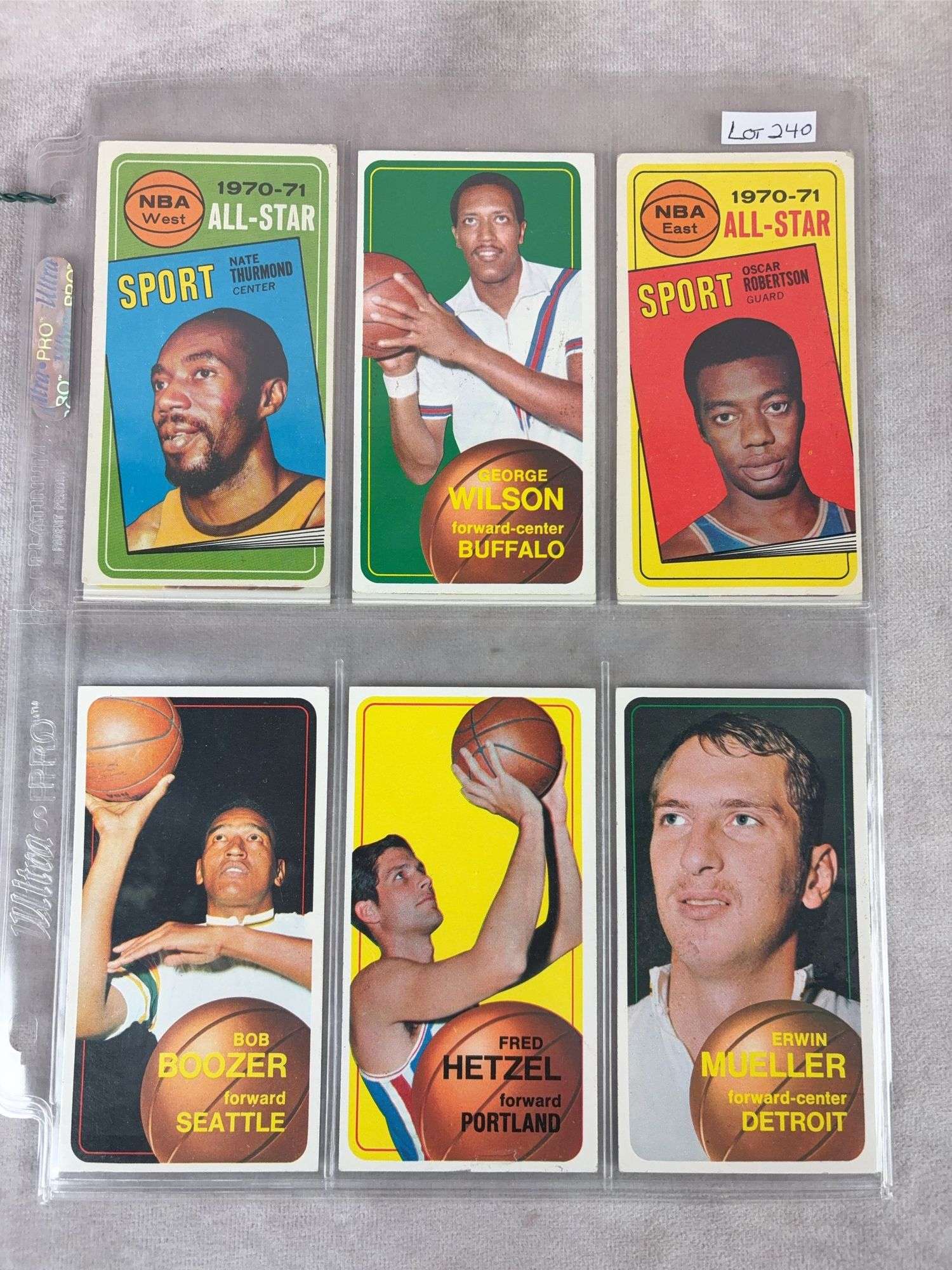 1970 Topps Basketball 10 Card Lot W/ Oscar Robertson #114 - Kaufman ...