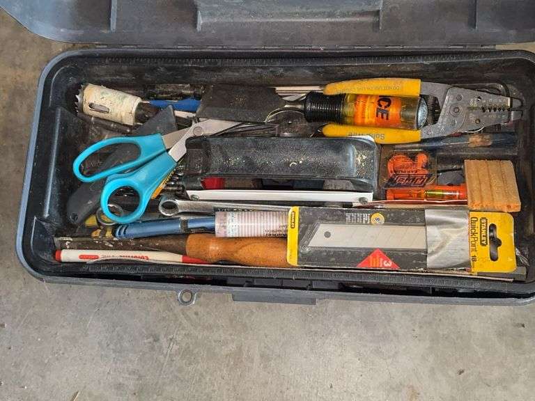 Ace Hardware Plastic Toolbox w/ Contents - Kaufman Realty & Auctions