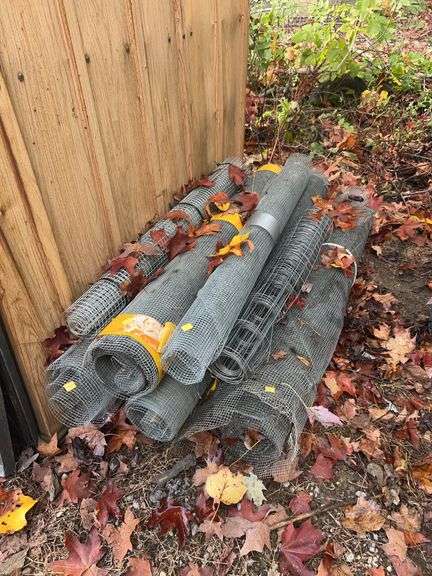 Assortment of Mesh Wire Fencing - Kaufman Realty & Auctions