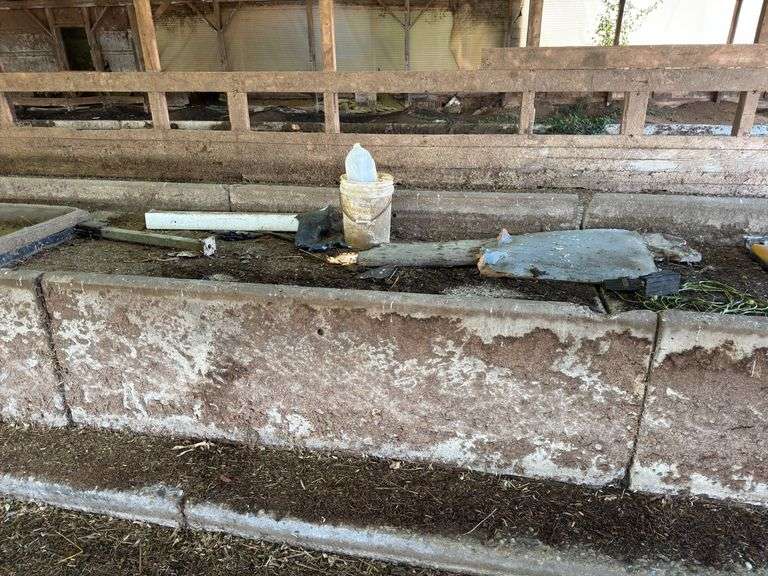 (3) 7’ Concrete H Bunks - Kaufman Realty & Auctions