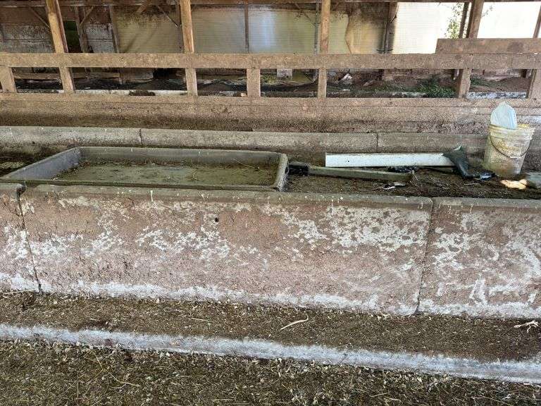(3) 7’ Concrete H Bunks - Kaufman Realty & Auctions