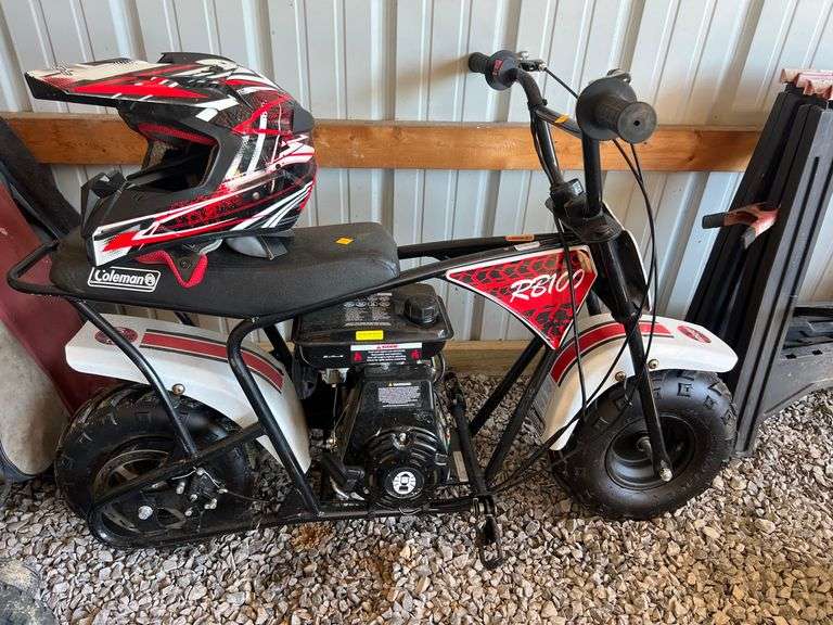 Coleman RB100 Gas Powered Mini Bike - Kaufman Realty & Auctions