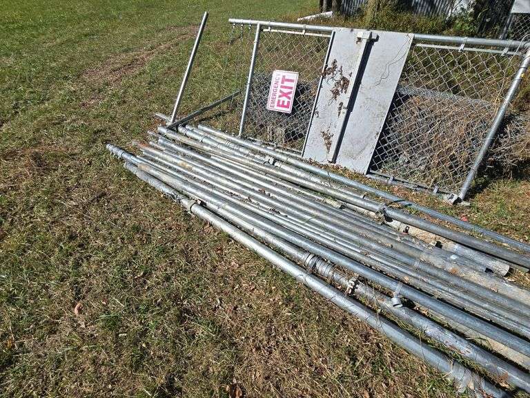 Chain Link Fence, Aluminum Poles, and Emergency Exit Chain Link Doors ...