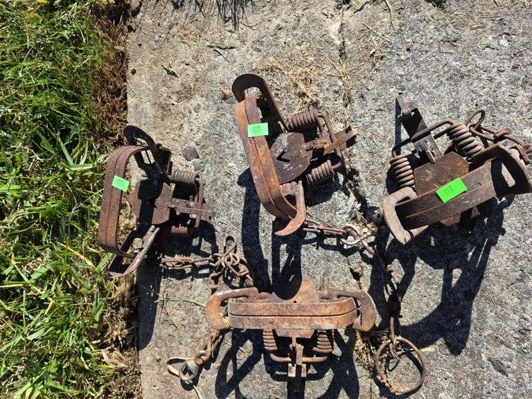 4 Victor Steel Traps - Kaufman Realty & Auctions