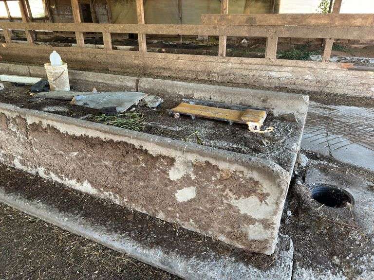 (3) 7’ Concrete H Bunks - Kaufman Realty & Auctions