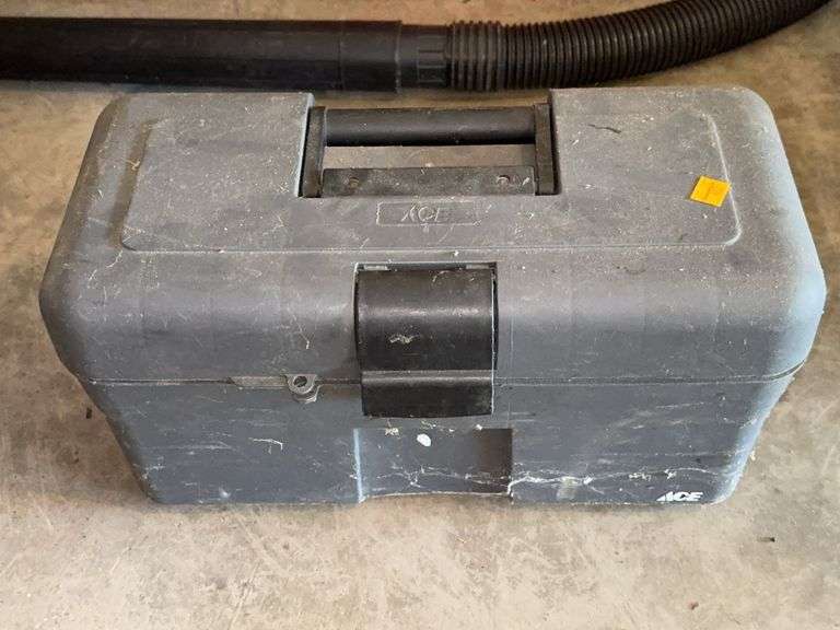 Ace Hardware Plastic Toolbox w/ Contents - Kaufman Realty & Auctions